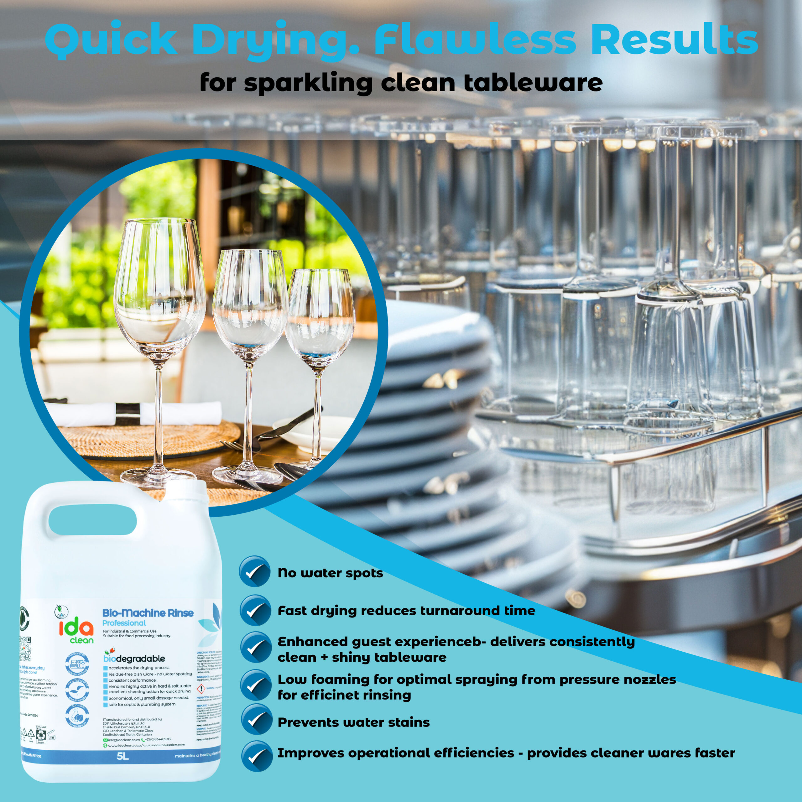 Bio-Machine Rinse Professional - 5L | IDA Wholesalers